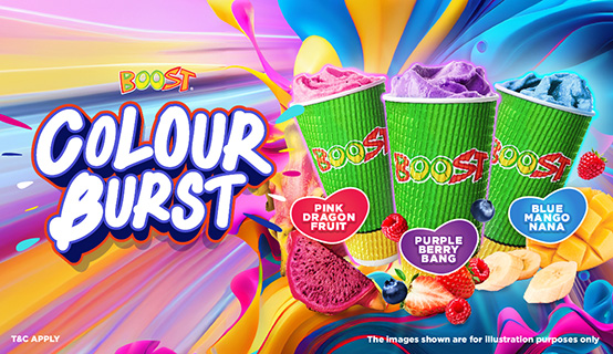 Colour Burst! - Boost Juice